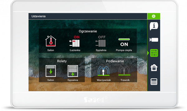 INT-TSI-W –Manipulator z ekranem dotykowym – SATEL